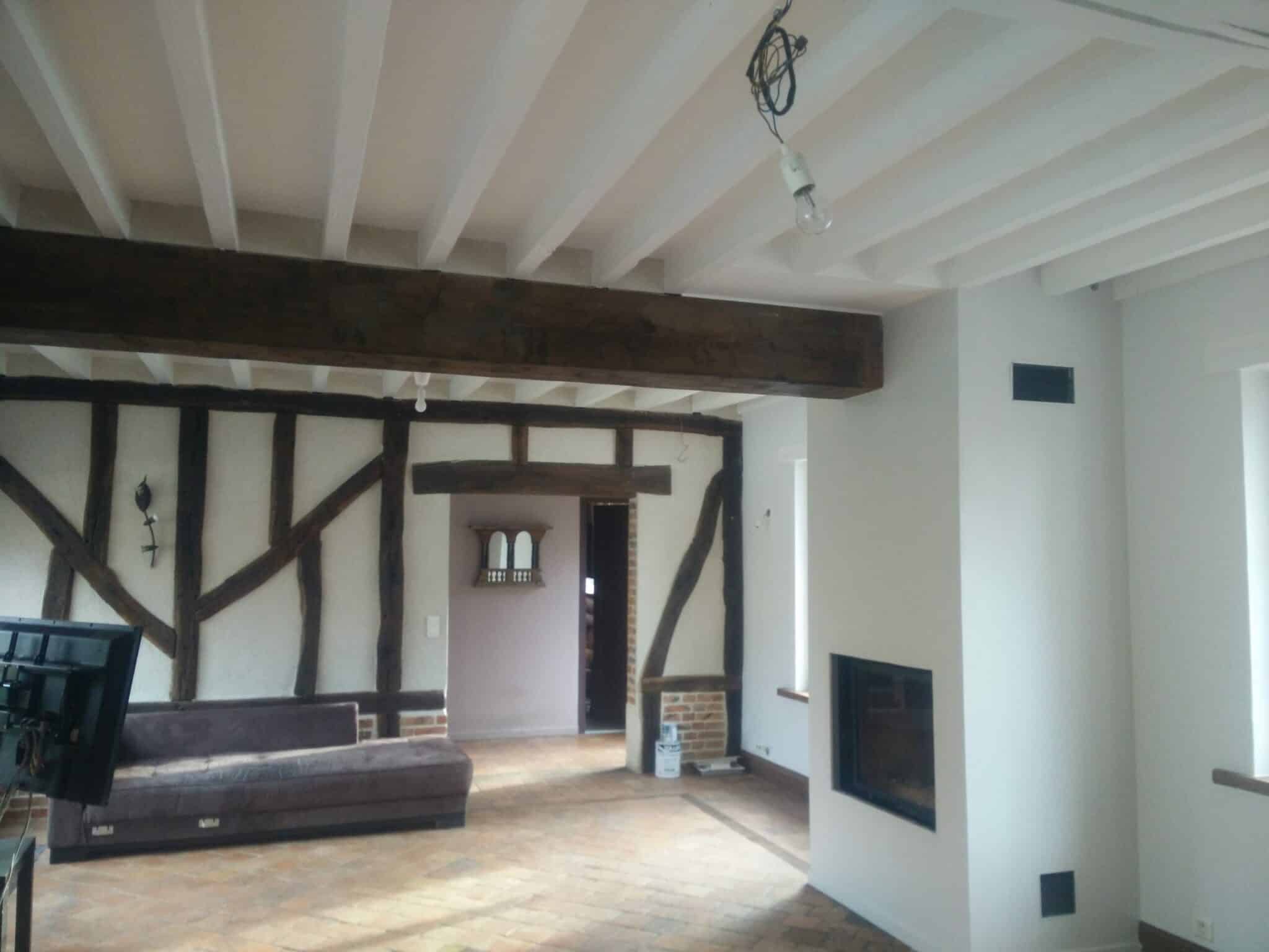 Réalisations Poutres en bois - Artisan Peintre Orléans Stéph Déco